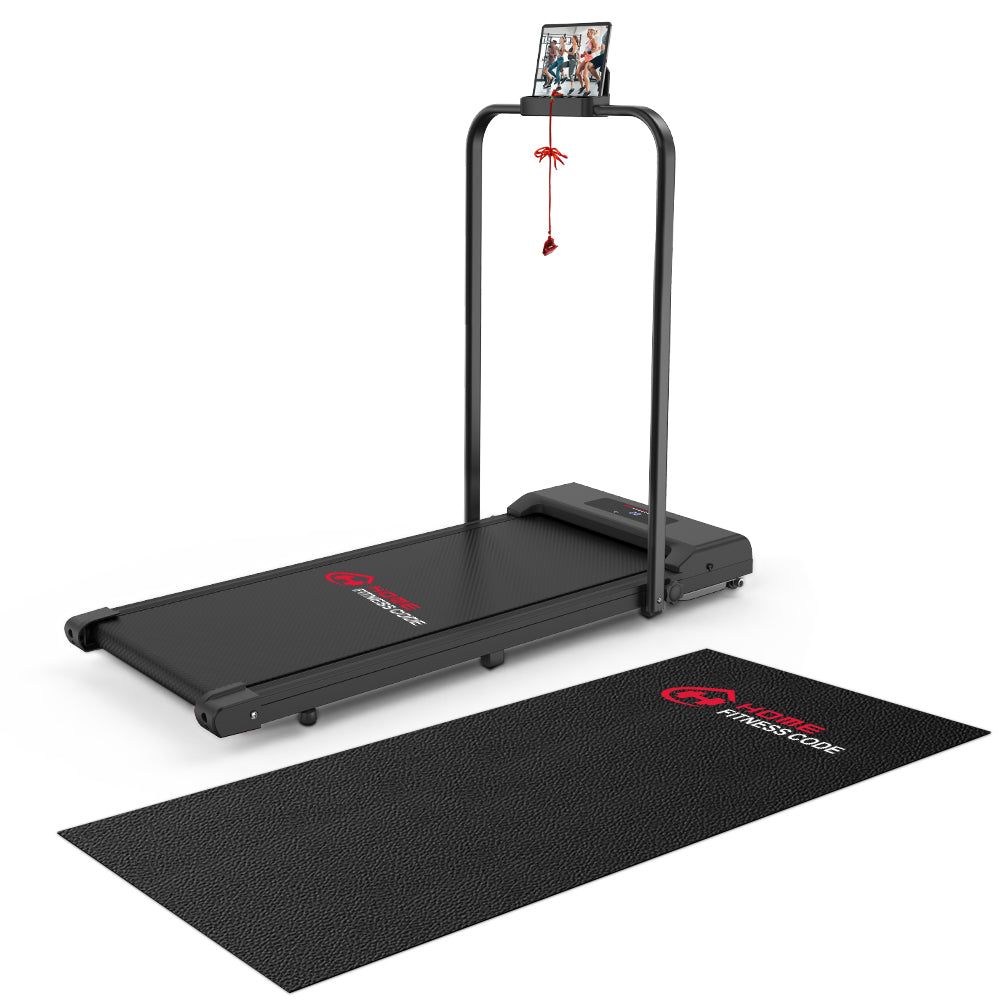 Space Saving Motorised Treadmill Walking Machine with LCD Display ...