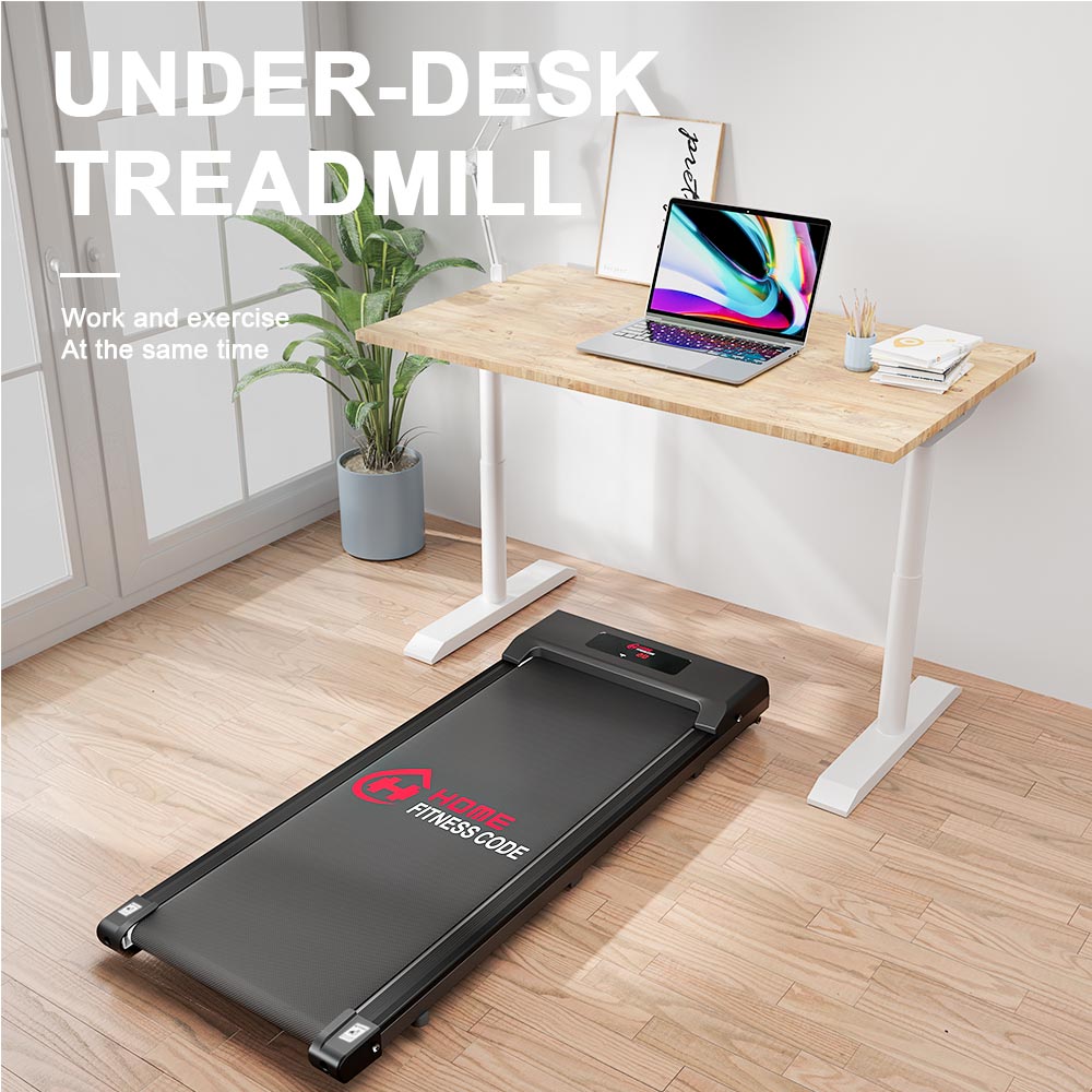 Space Saving Motorised Treadmill Walking Machine with LCD Display ...